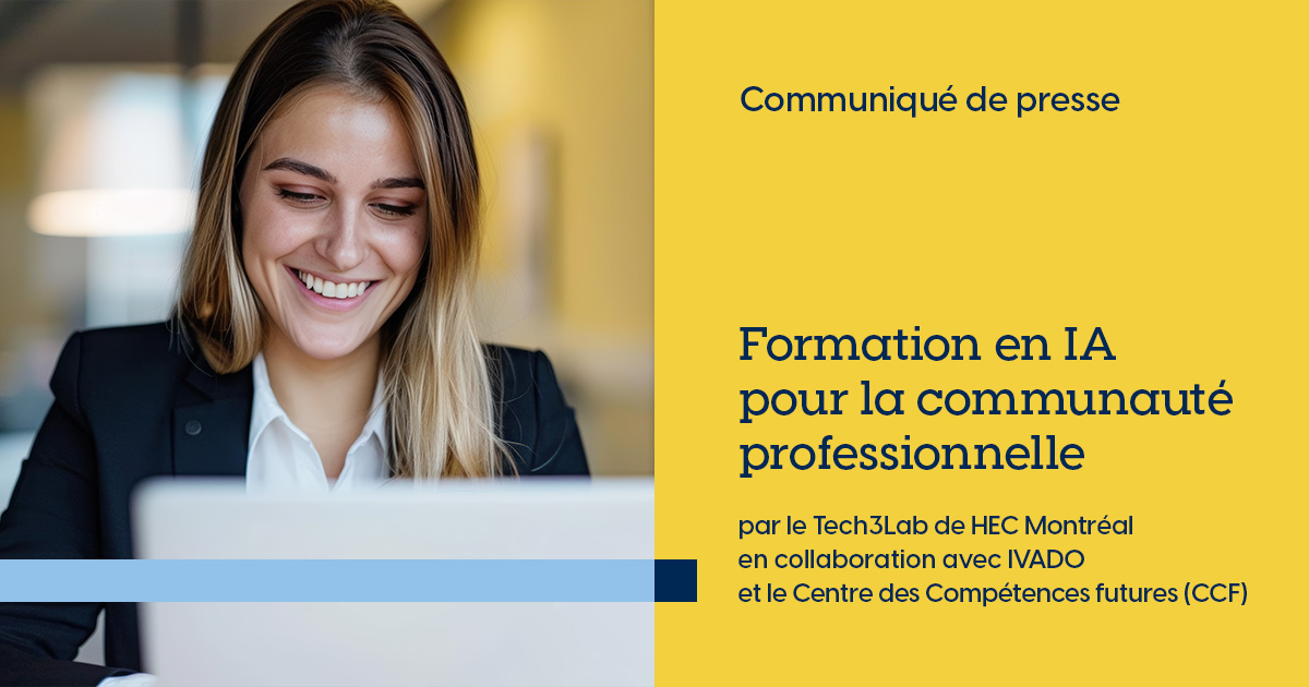 Nouvelle formation en IA pour la communauté professionnelle ...